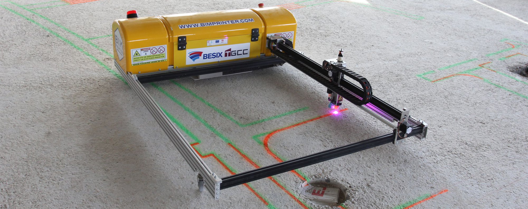 BESIX uses a mobile topographic robot on the Mohammed VI Tower - BESIX